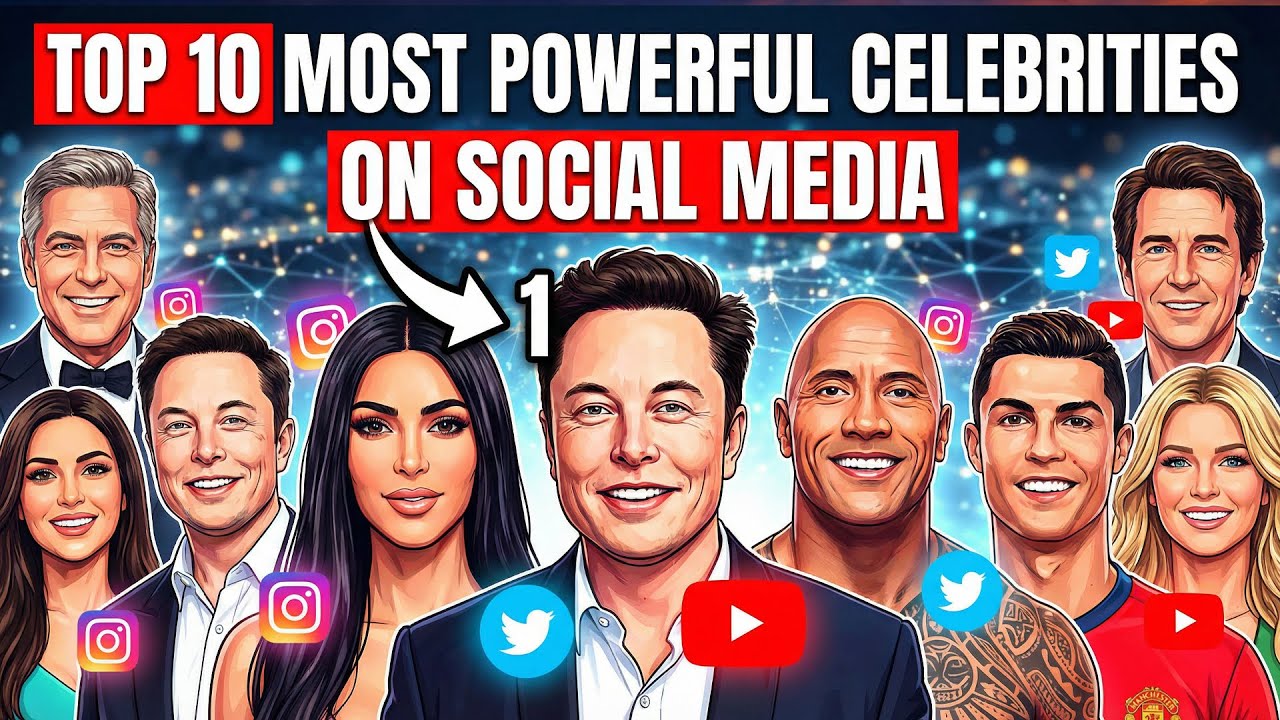 Top 10 Most Powerful Celebrities on Social Media | Influential Stars ...