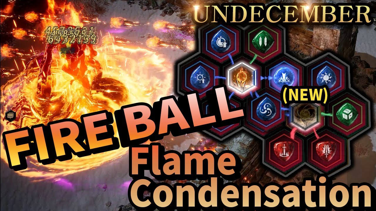 [UNDECEMBER] (NEW Skill) Fire Ball + Flame condensation Build / 화염구+화염 ...