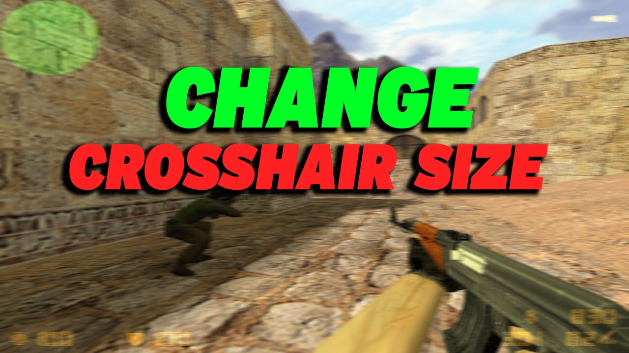 How To Change Crosshair size in Counter-Strike 1.6 - YouTube