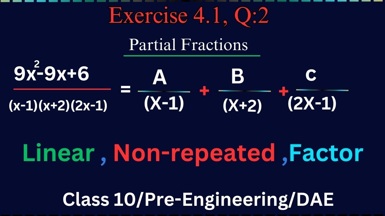 How to Do Partial Fractions and Fractions Decomposition | DAE Math ...