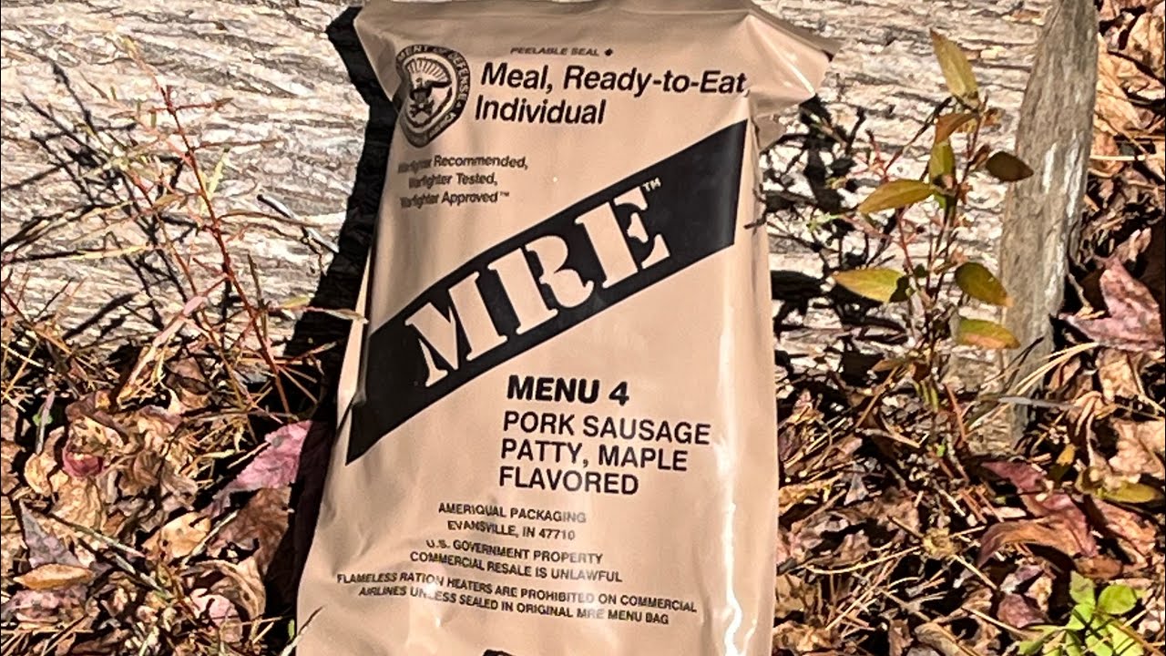 Taste testing 2010 Pork patty MRE - YouTube