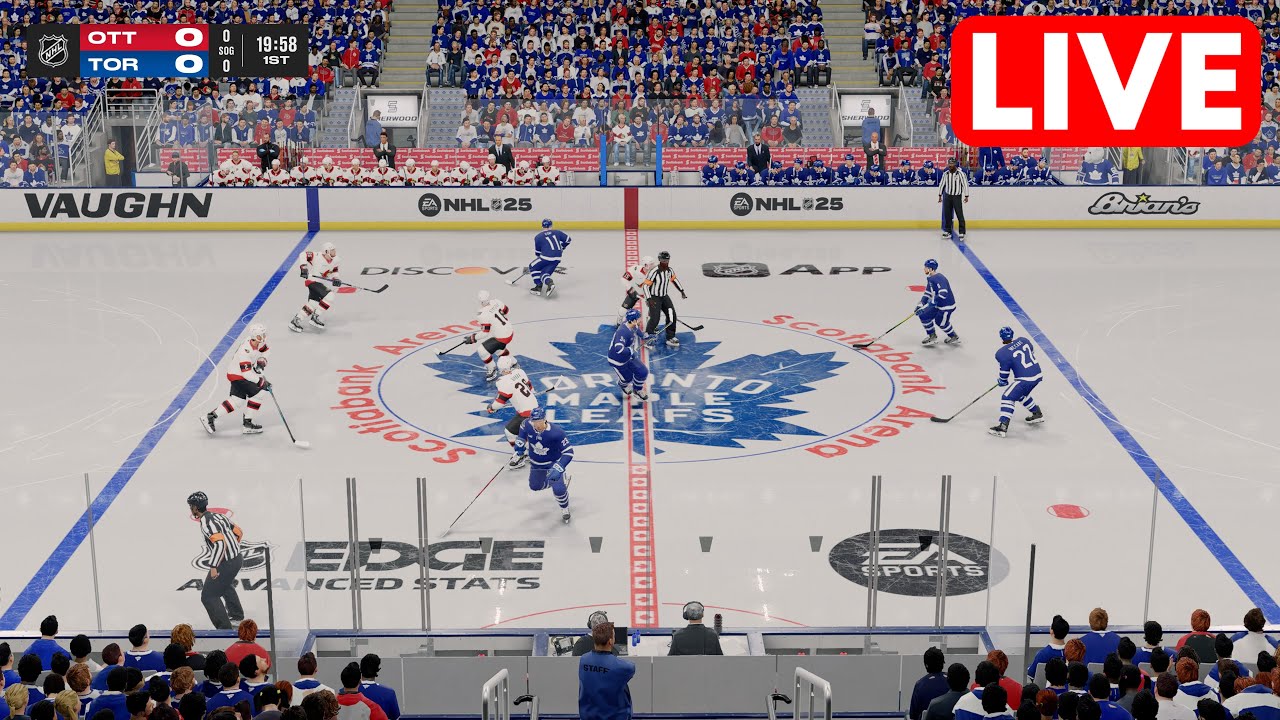 NHL LIVE🔴 Senators vs. Maple Leafs | Game 2 - 22nd April 2025 | NHL ...
