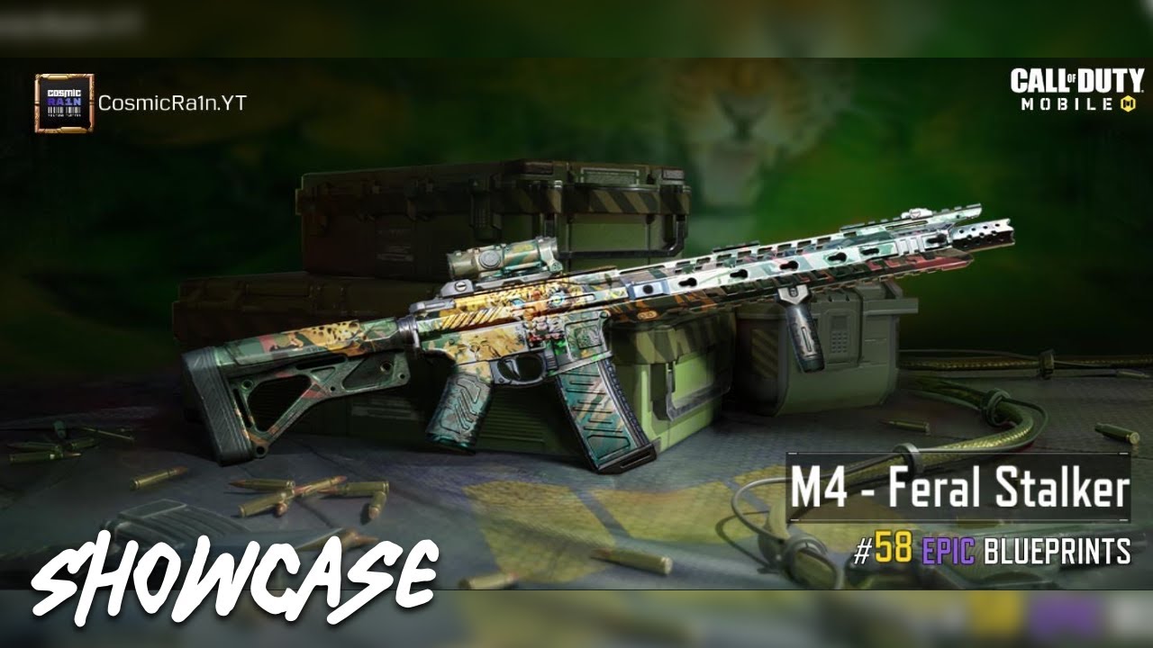 Weapon Showcase - M4 - Feral Stalker | #58 Epic | Call Of Duty Mobile ...