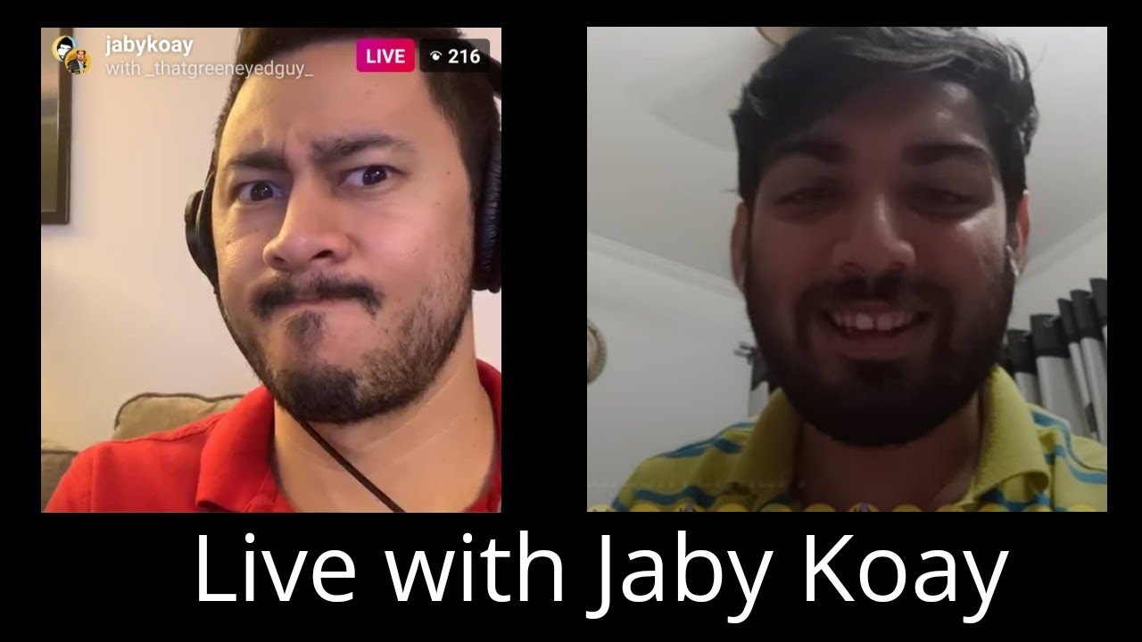 LIVE WITH JABY KOAY, AMERICAN YOUTUBER !! - YouTube