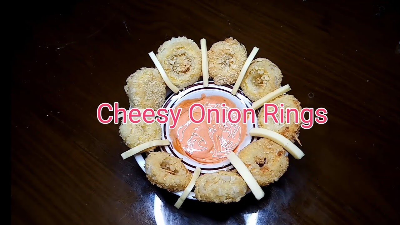 How to Make Cheesy Onion Rings - YouTube