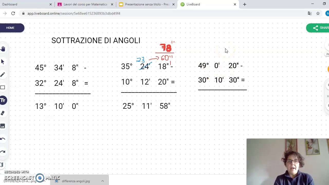 differenza di angoli - YouTube