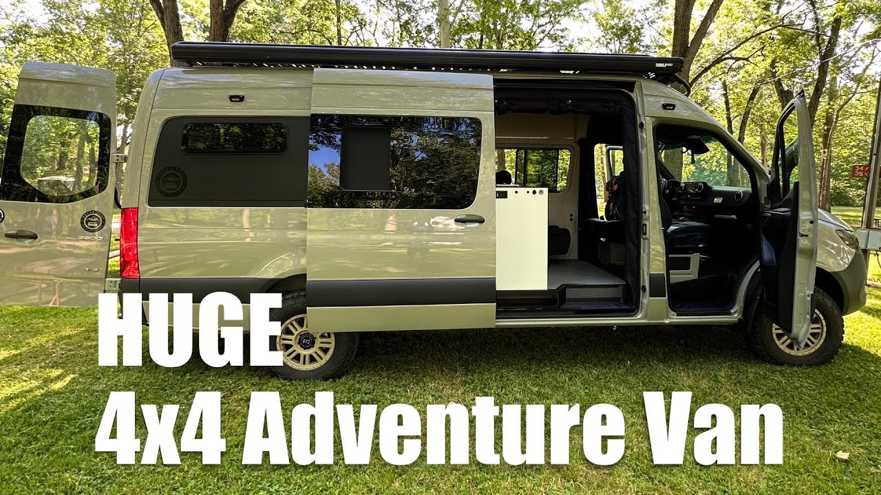OPEN INTERIOR - Sweet Custom Off-Grid Van Built by Rover Vans - YouTube