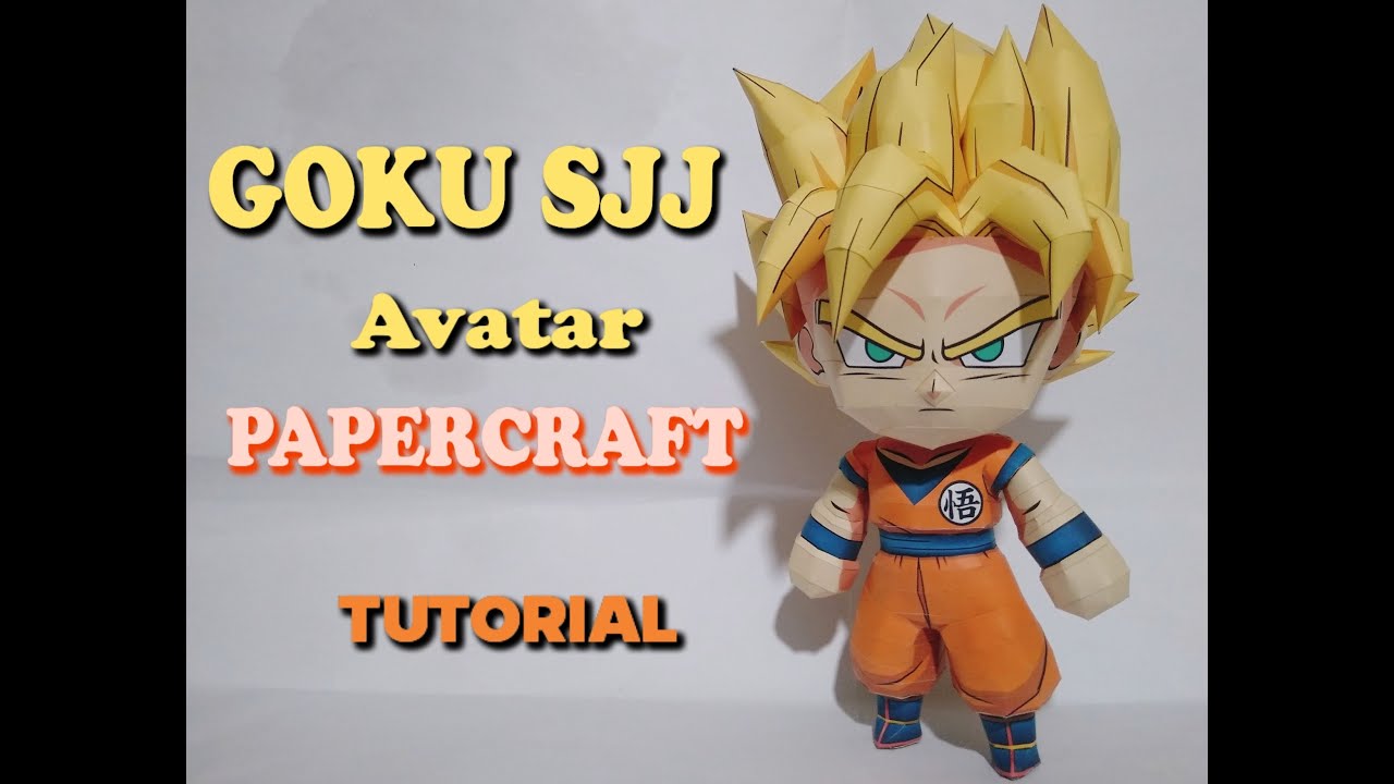 GOKU SSJ PAPERCRAFT TUTORIAL Paso a Paso - YouTube