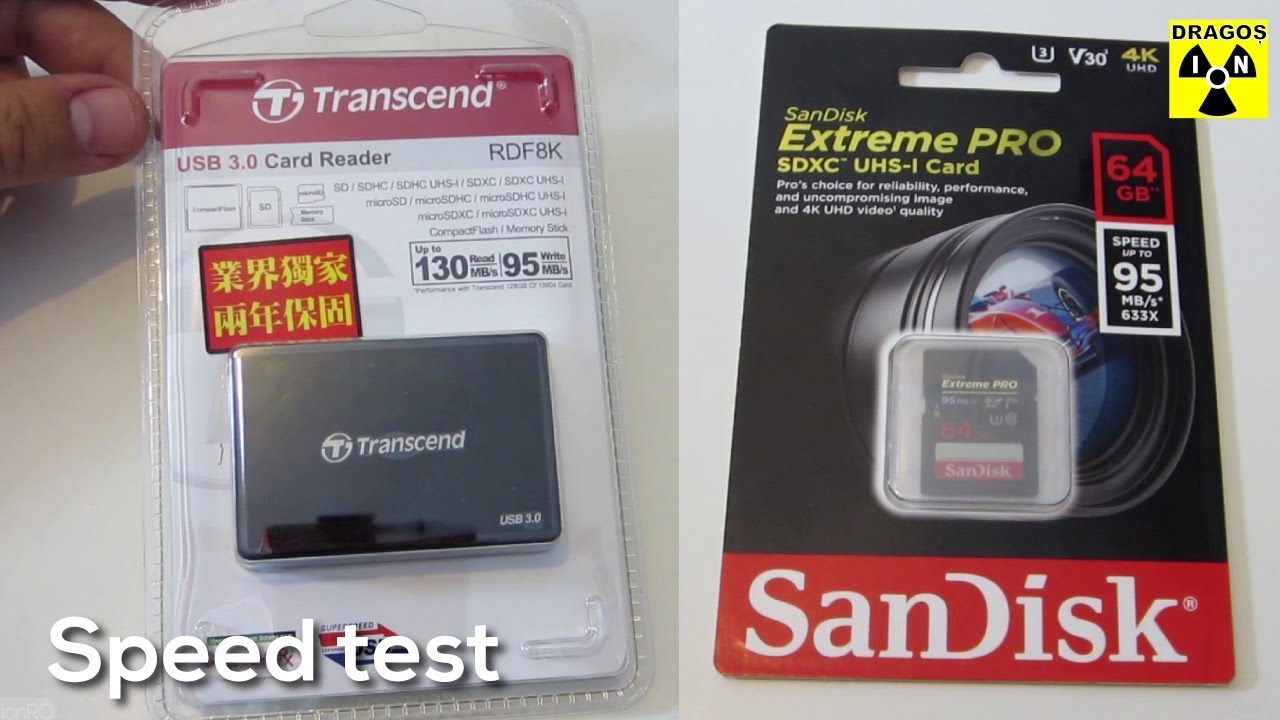 Sandisk Extreme Pro 64GB and CF Transcend USB 3.0 Card reader testing ...