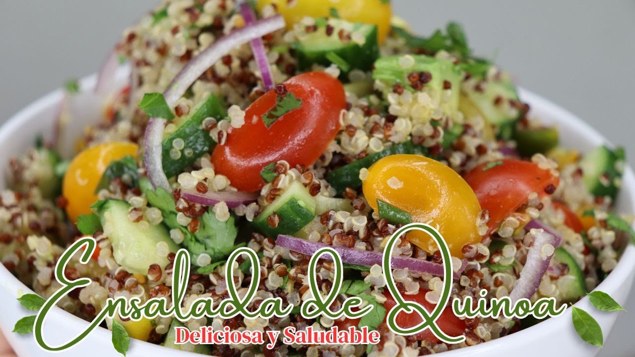 Animate a preparar esta Ensalada de QUINOA Deliciosa y saludable - YouTube