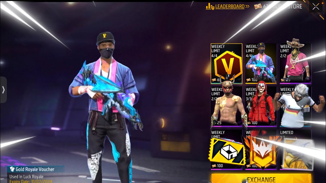 FREE FIRE RETURNS? SEASON 1 ? RED CRIMSL IN GUILD EXENCHANGE ? V BAGE ...