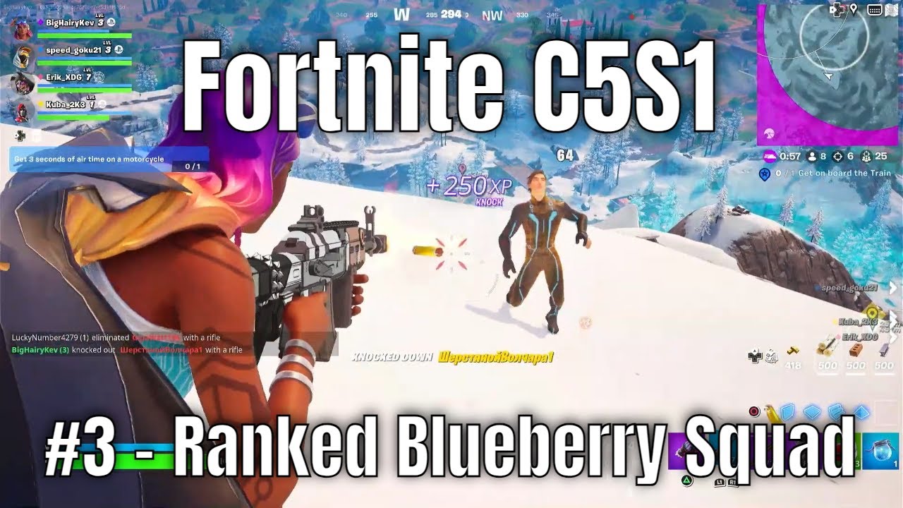 Fortnite C5S1 #3 - Ranked Blueberry Squad - YouTube