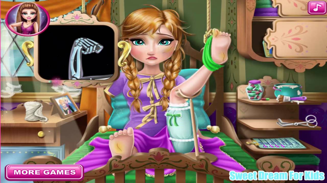 Anna Hospital Recovery - Disney Princess Games - Game For Kids - YouTube
