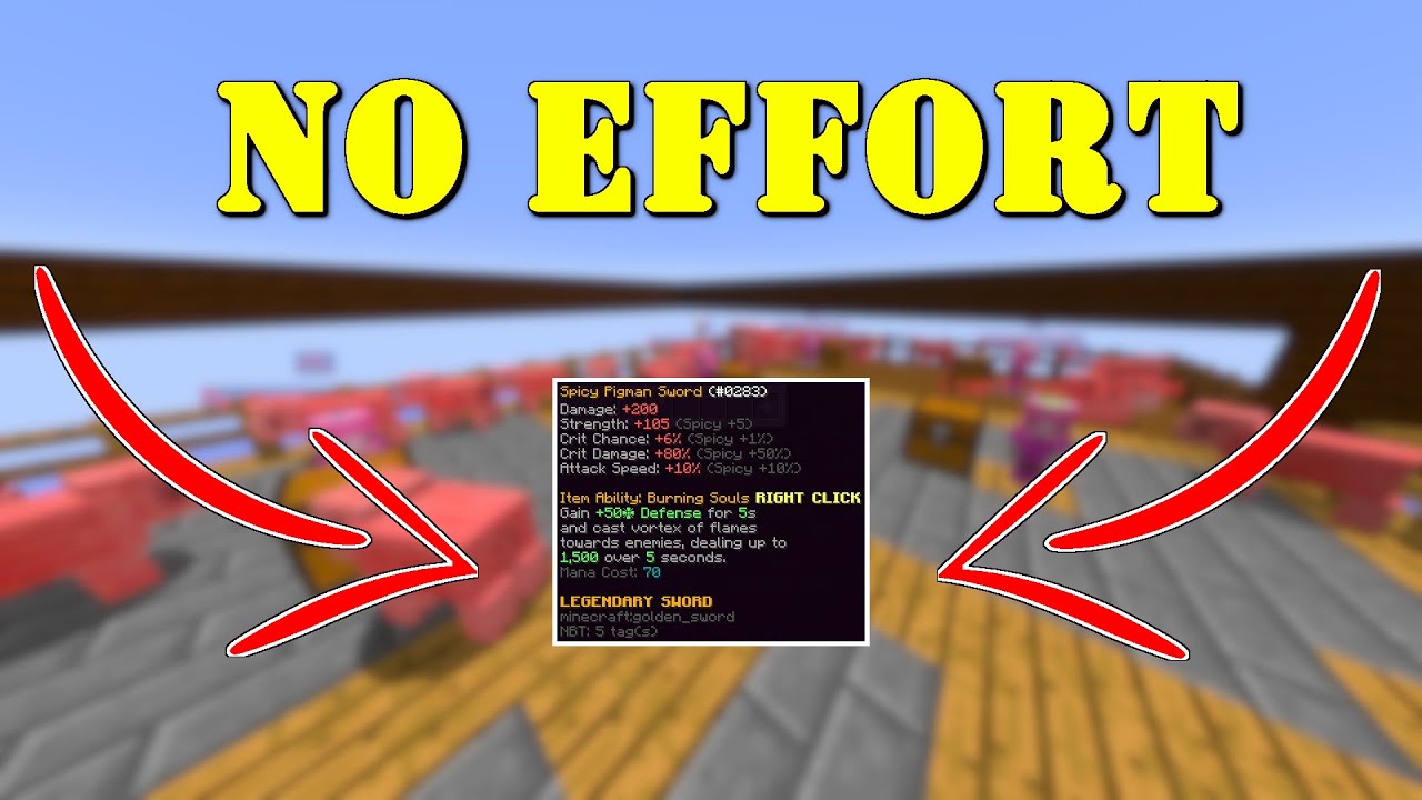 Hypixel Skyblock: How i got an OP pigman sword with NO EFFORT! - YouTube