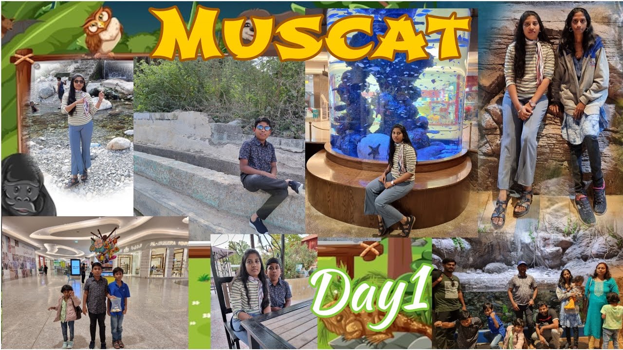 Al Noman Zoo🐒Barka|Oman🐬 Aquarium|Ain A'Thawwara🏞|Muscat Vlog Day-1 ...