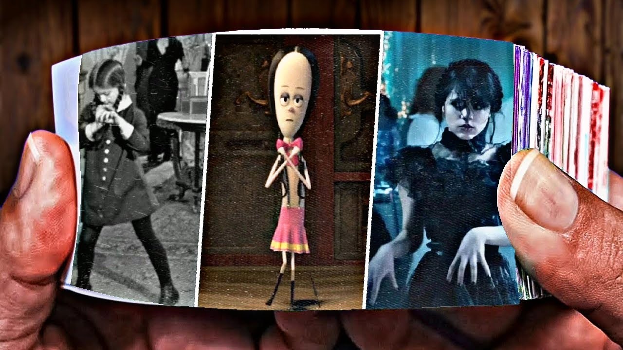 Evolution Of WEDNESDAY'S DANCE THE MOST INCREDIBLE FLIPBOOK - YouTube