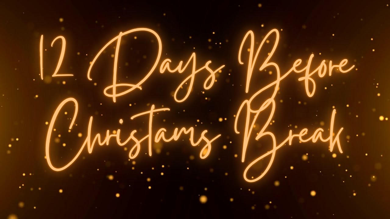 12 Days Before Christmas Break, elementary School Style - YouTube