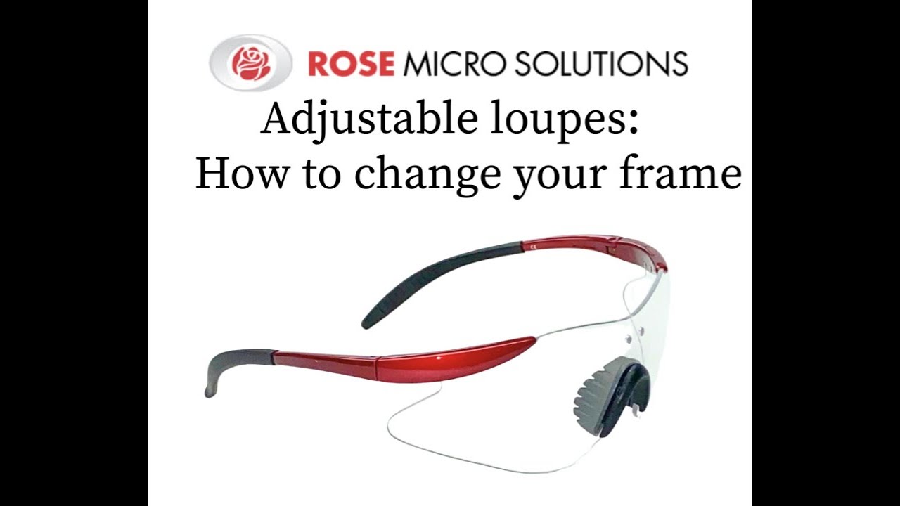 Rose Micro Solutions Flip Up Loupe: How to change your frame - YouTube