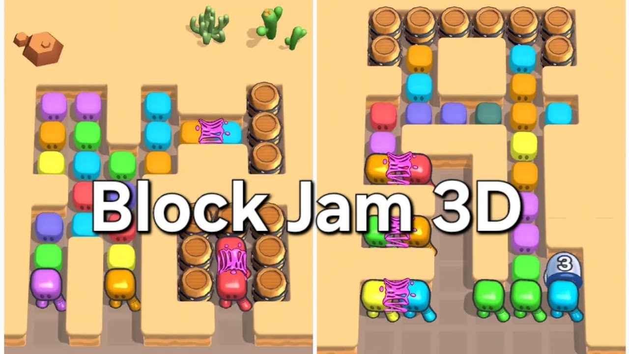 Block Jam 3D gameplay levels 103-106 / Humbly Making It To The Top Spot ...