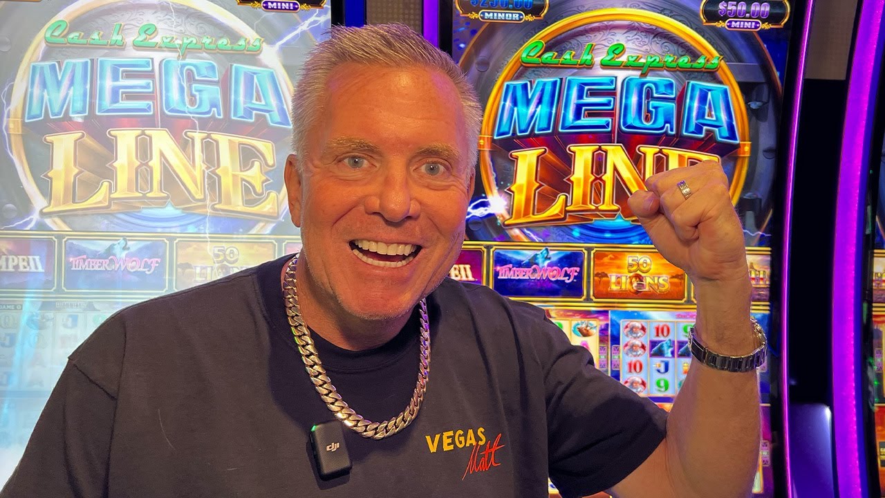 Brand New Mega Line Slot Machine Takes Us For A Ride! - YouTube