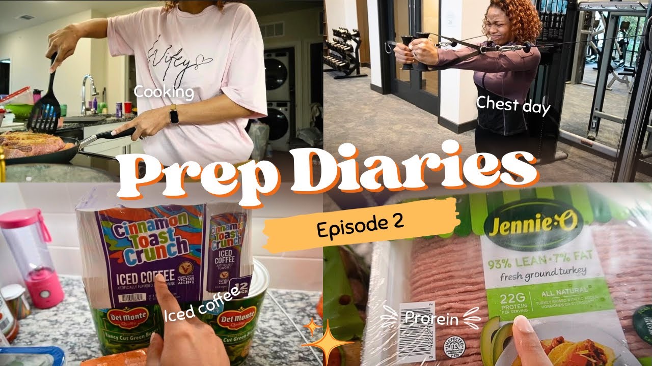 Bodybuilder Prep Diaries Ep 2: Grocery haul & Cook with me + My first ...