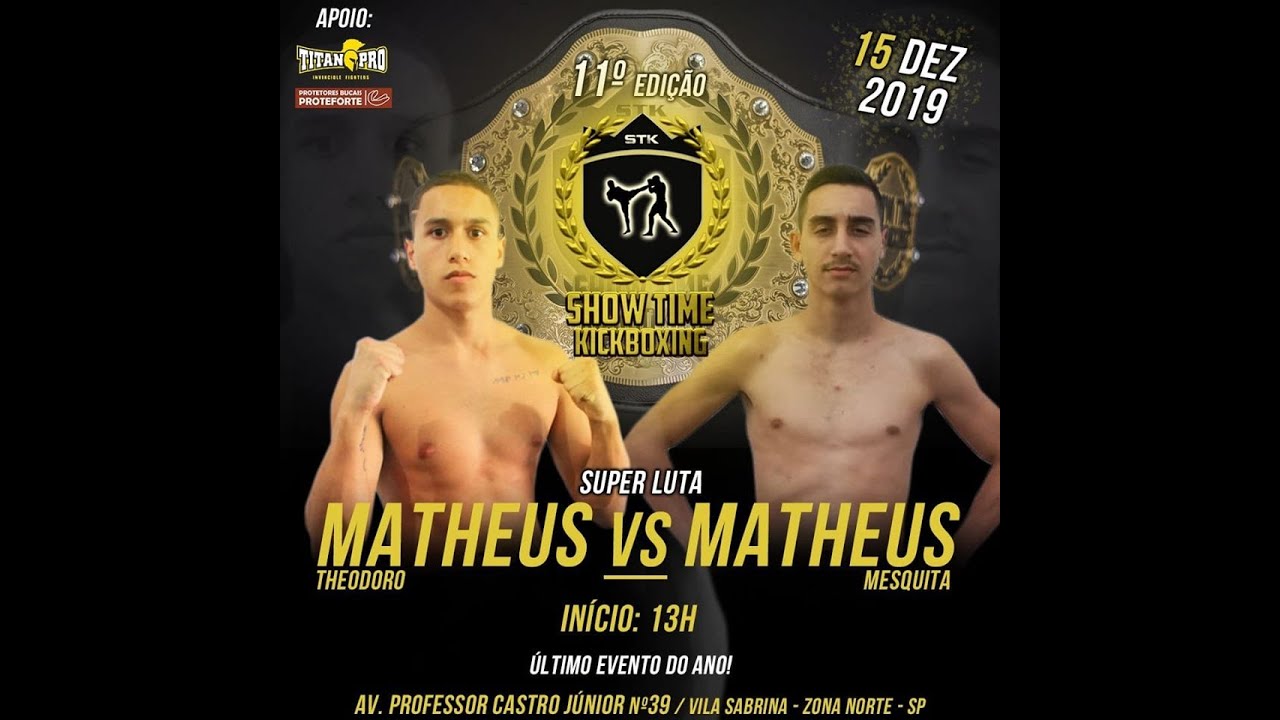 Matheus "Hellboy" Theodoro vs Matheus Mesquita SHOW TIME KICKBOXING ...