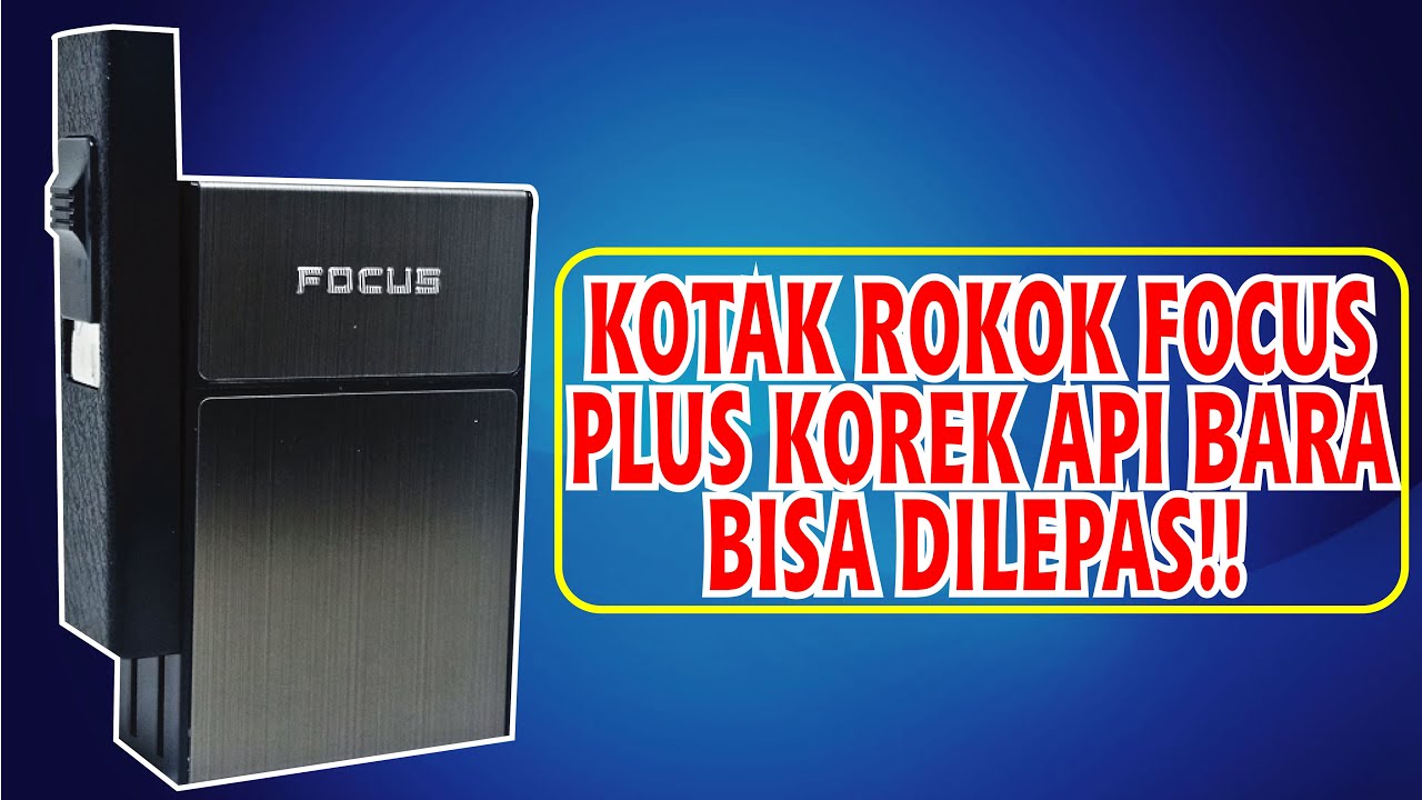 Kotak Rokok Focus Plus Korek Api Bara Bisa Dilepas - YouTube