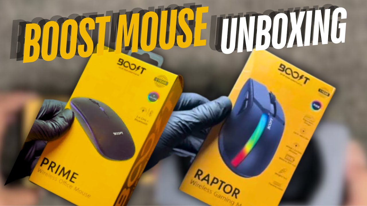 Boost Prime & Raptor RGB Mouse | Wireless Mice Unboxing & Price In ...