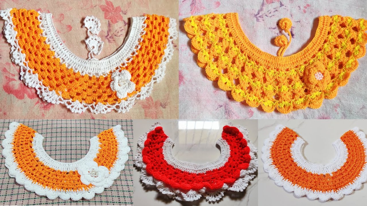 kushikata golar design | crochet neck design - YouTube
