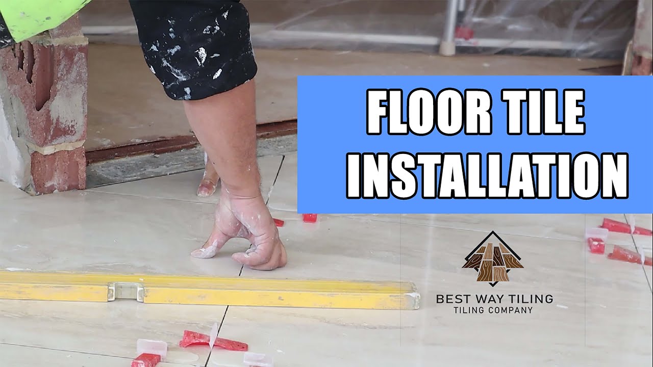 600x600 floor tiling - YouTube