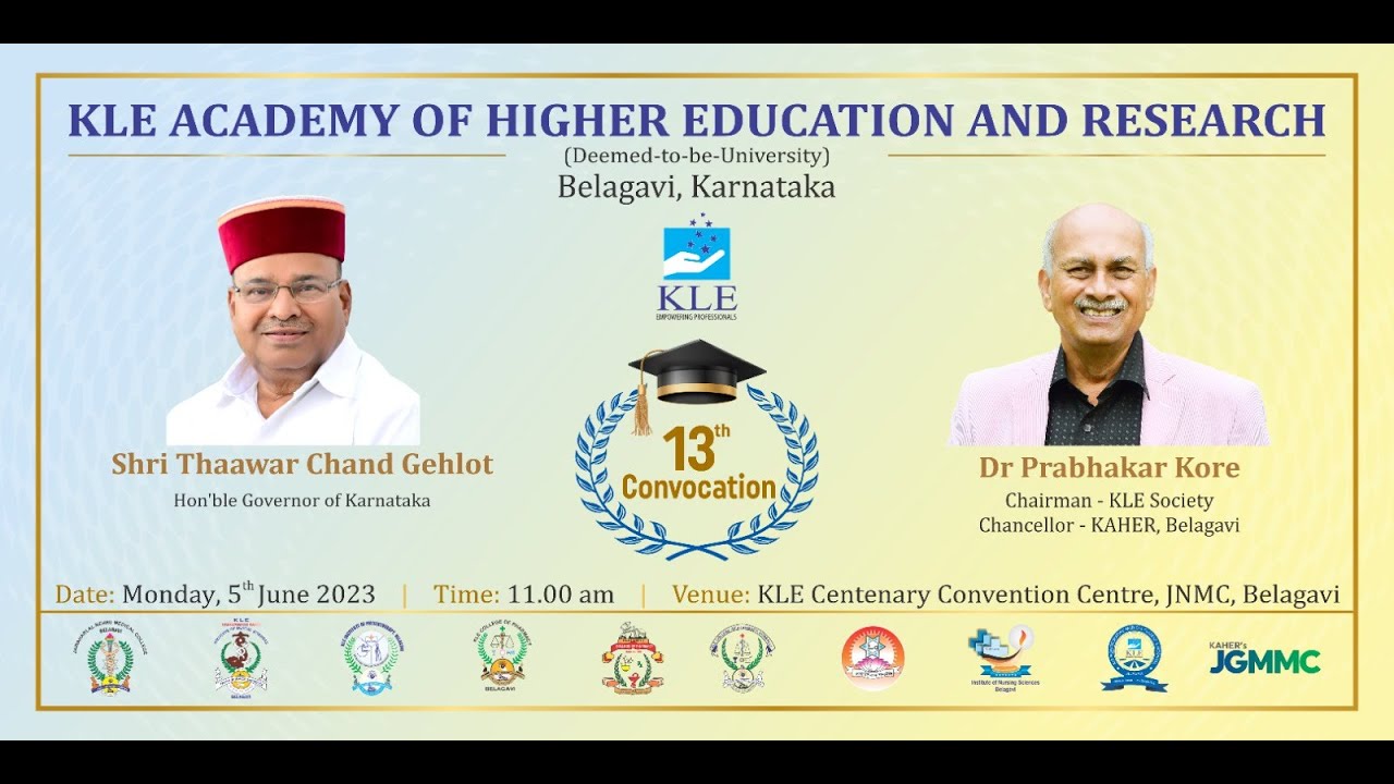 KAHER 13TH CONVOCATION 2023 - YouTube