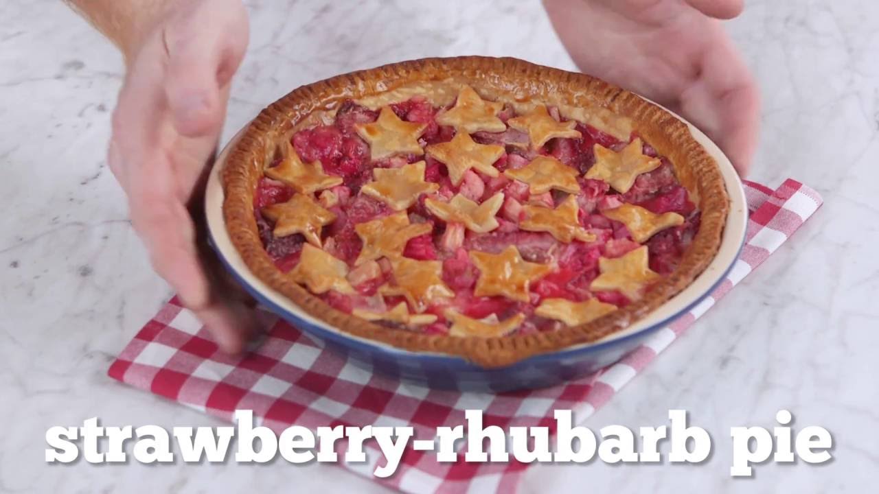 Recipe: Strawberry Rhubarb Pie - YouTube