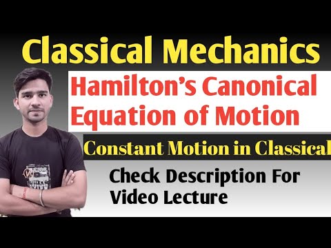 Hamilton's Canonical Equation Of Motion & Constant Motion - YouTube