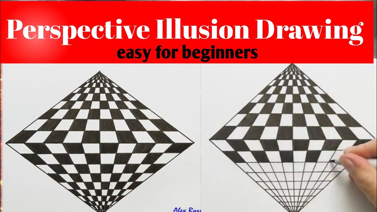 How to make perspective Illusion Drawing for beginners. - YouTube