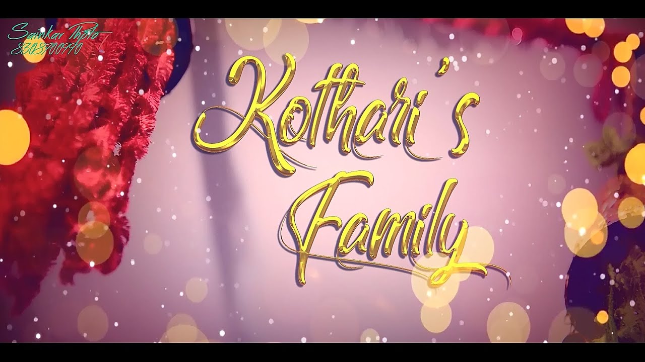 FAMILY PRE -Wedding Song 2020 Kothari family - YouTube