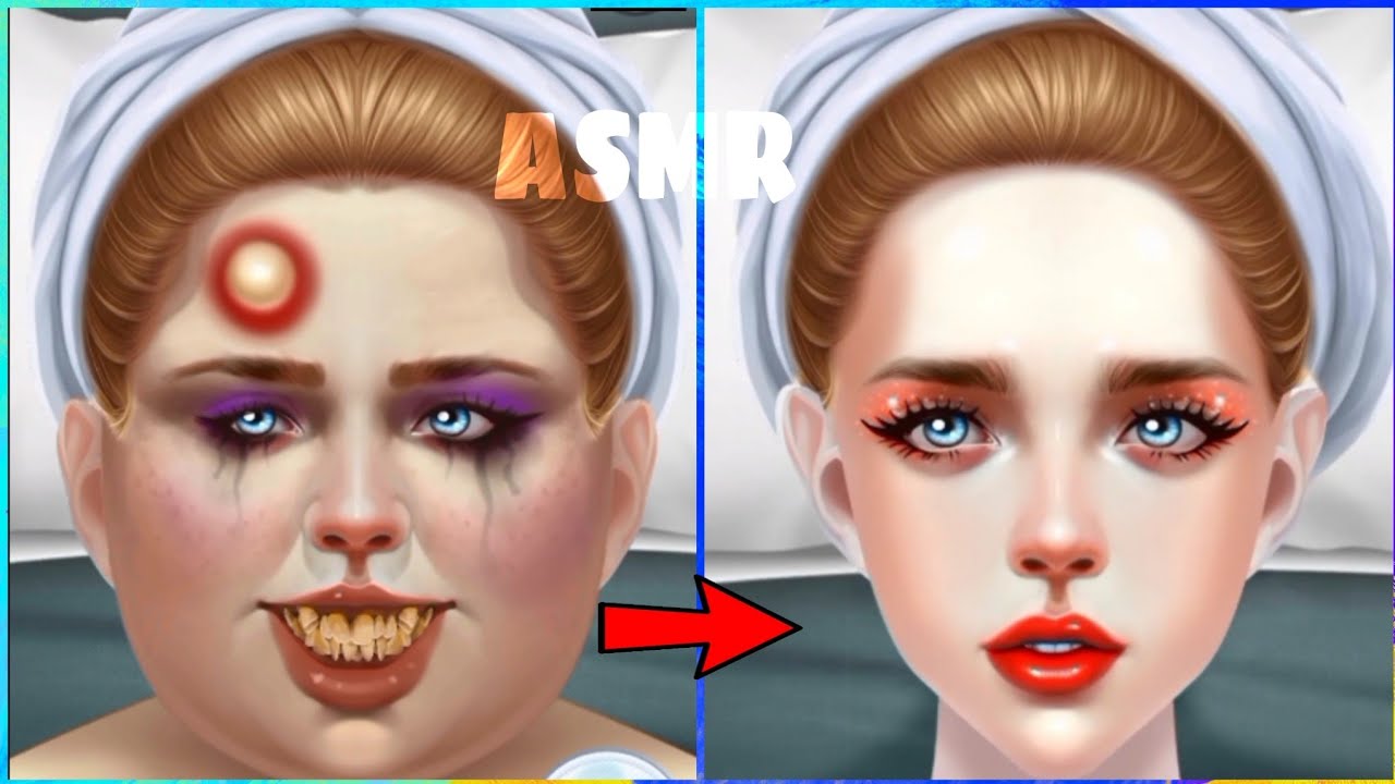 😍ASMR Satisfying | Fat Girl Turned Into Beautiful Slim girl 😍| Girl ...