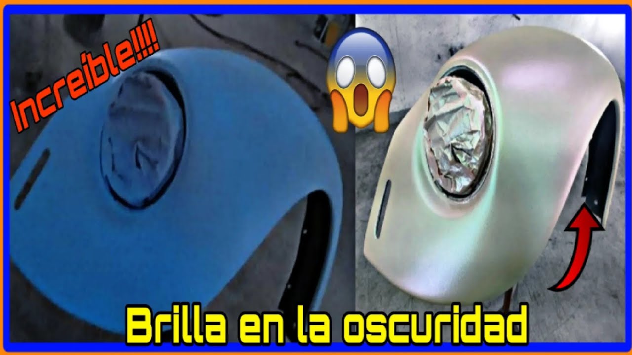 Color blanco perla camaleón (brilla en la obscuridad) - YouTube