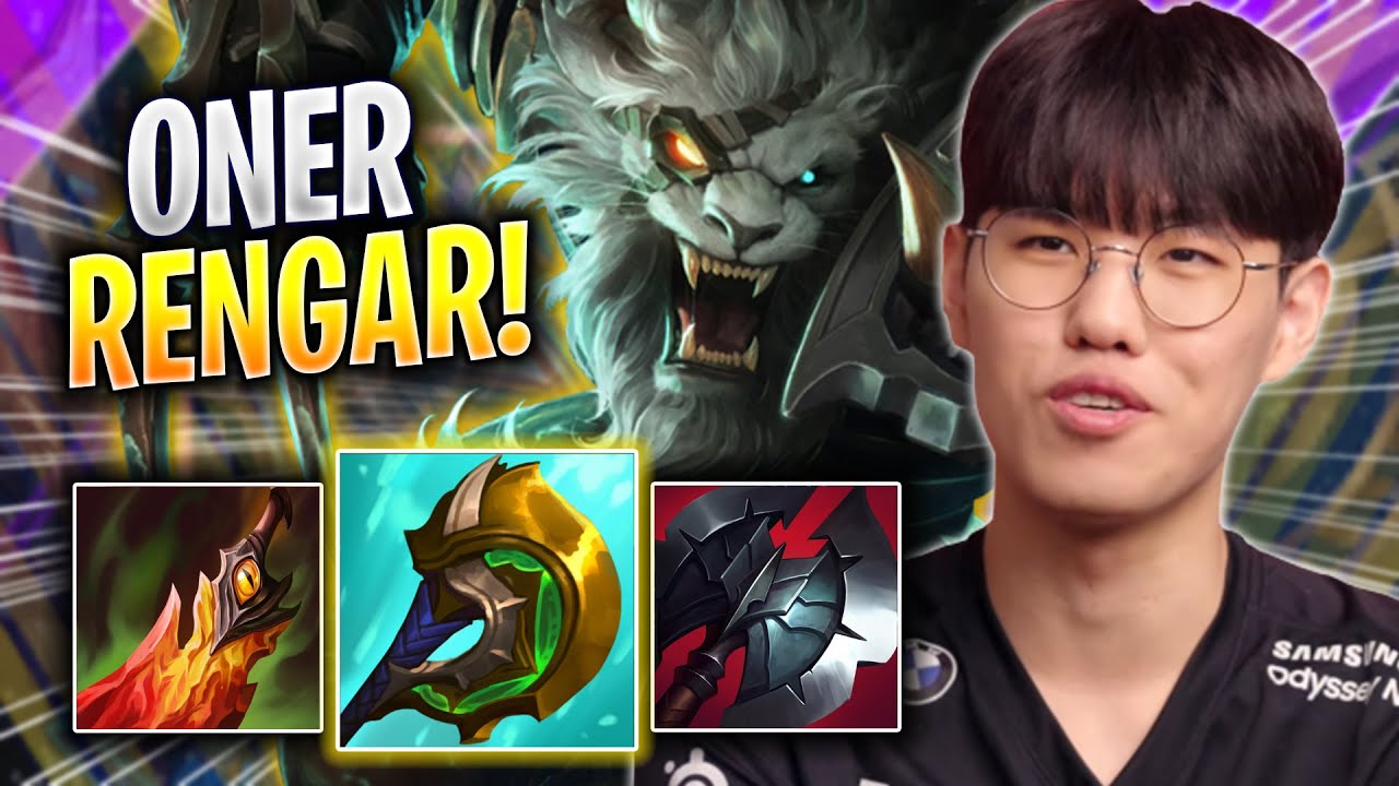 ONER CRAZY GAME WITH RENGAR! - T1 Oner Plays Rengar JUNGLE vs Lee Sin! | Season 2023 - YouTube