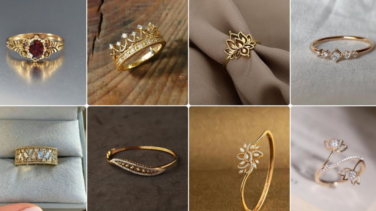 Daily wear gold ring designs / beautiful gold ring collections # ...