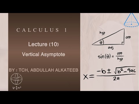 Lecture (10) //MATH 101 - Vertical Asymptote - Limits part(2) - YouTube