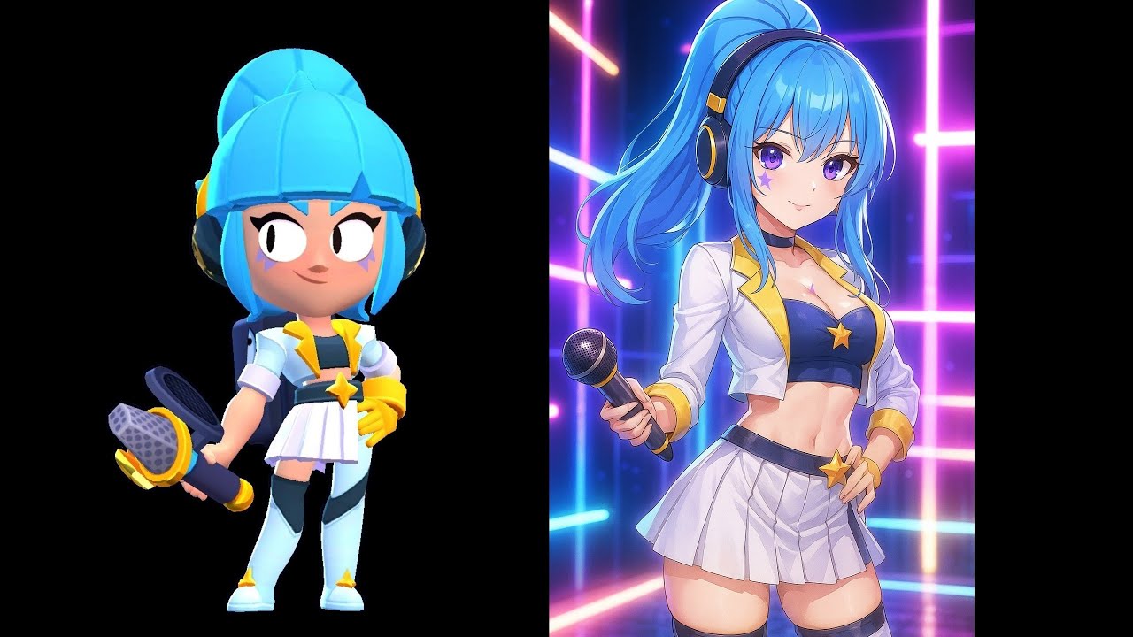 「荒野亂鬥」用AI把英雄的造型二次元化（6）——珍娜&蘿拉篇 飛天女武神二次元化後女神氣質爆表！蘿拉魅力直接拉滿！ - YouTube