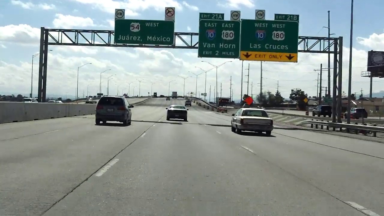 Interstate 110 - Texas southbound - YouTube
