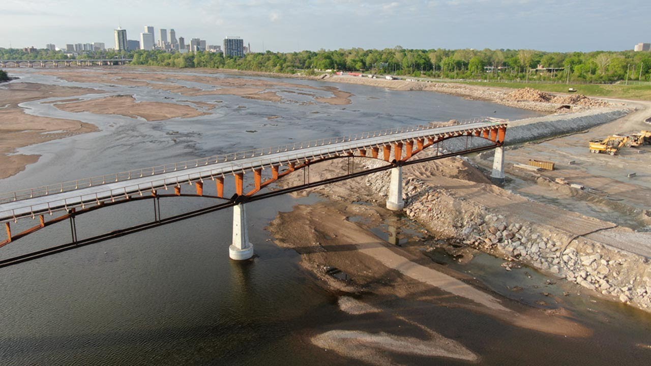 New Tulsa Pedestrian Bridge Named Williams Crossing - YouTube