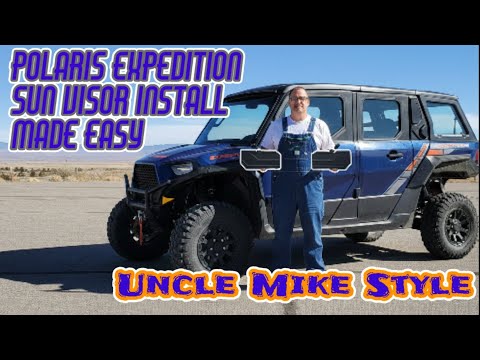 Polaris expedition sun visor installation 