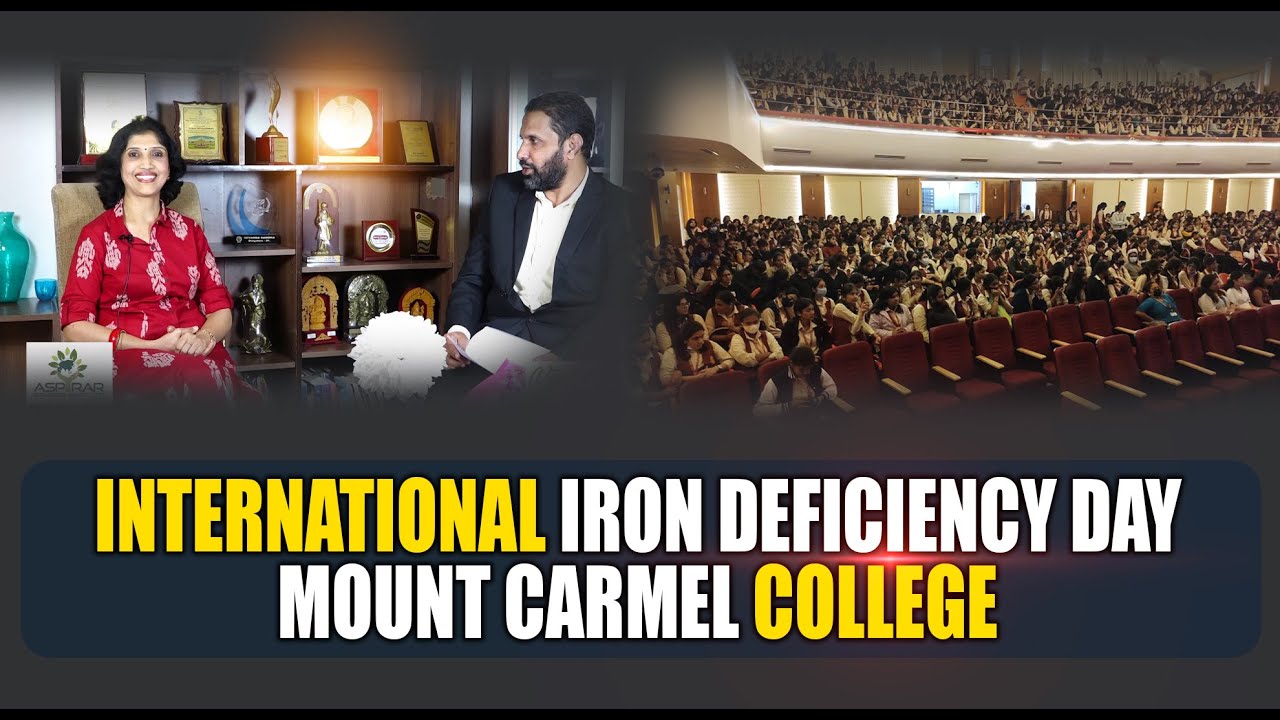 International Iron Deficiency Day || Mount Carmel College - YouTube