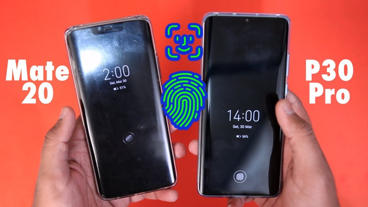 P30 Vs Mate 20 Fingerprint And Faceid Speed Test - YouTube