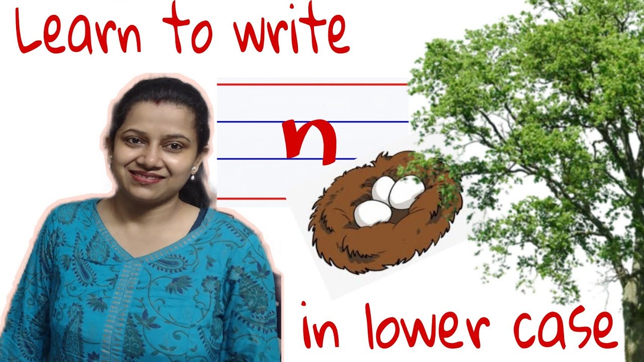 Learn to write Small Letter n in four line note book | KG1 | - YouTube