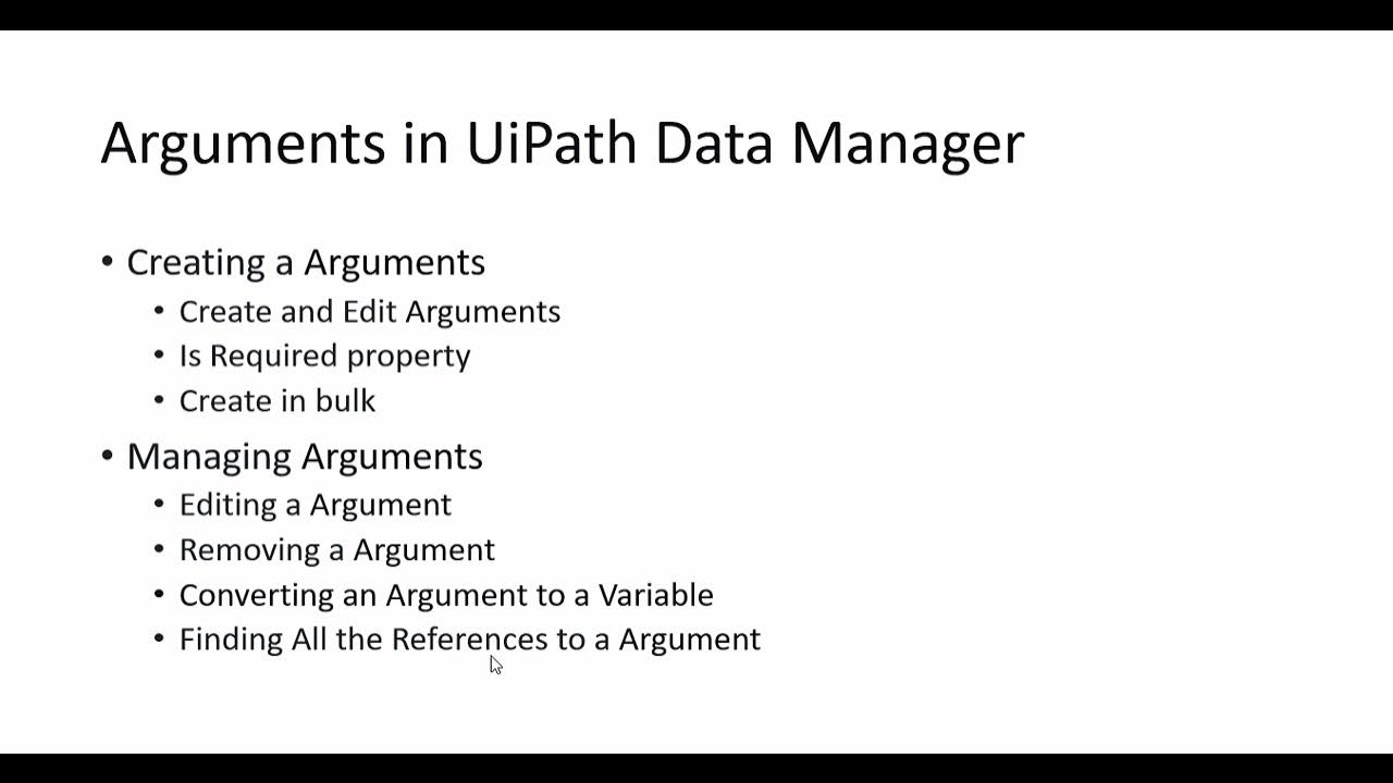 Mastering UiPath Data Manager: Harnessing Arguments and Constants - YouTube
