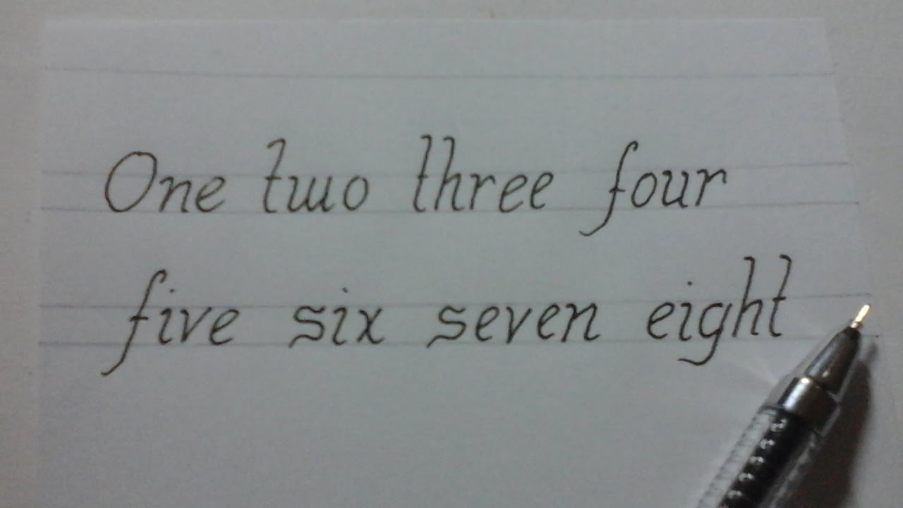 handwriting video with normal pen 2 - YouTube