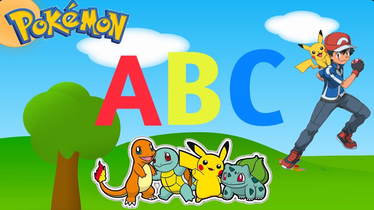 learn ABC song with pokemon/ABC song/Alphabet song/ABC alphabet song ...